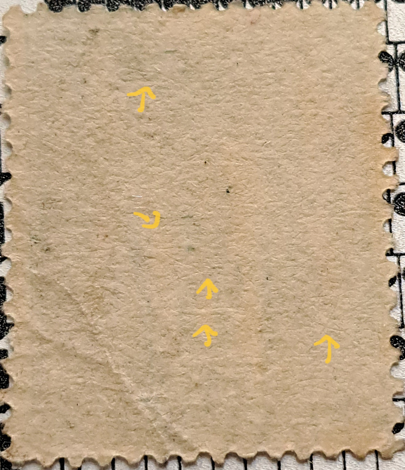 Why Is There A Line Pattern On The Back Of This 1898 France Stamp ...