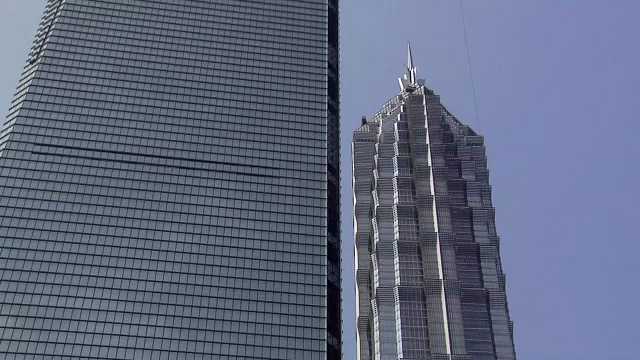 The Shanghai World Financial Center and the Jin Mao Tower, Pudong China ...