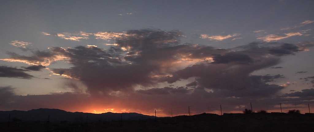 Sunset behind Mountains in Montana USA, 2000s - Footage File