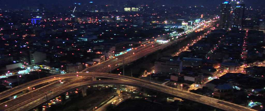 Manila, Flyover South Super Highway in Makati, Philippines, 2000s ...