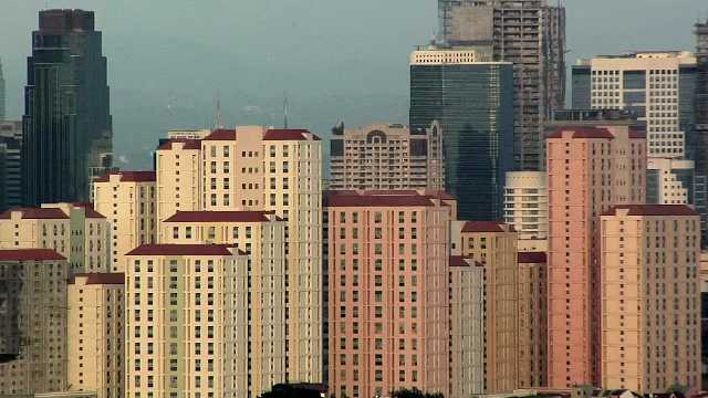 Manila, Elevated View to the High Rise Buildings of Ortigas ...