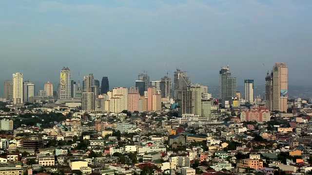 Manila, Elevated View to the High Rise Buildings of Ortigas ...