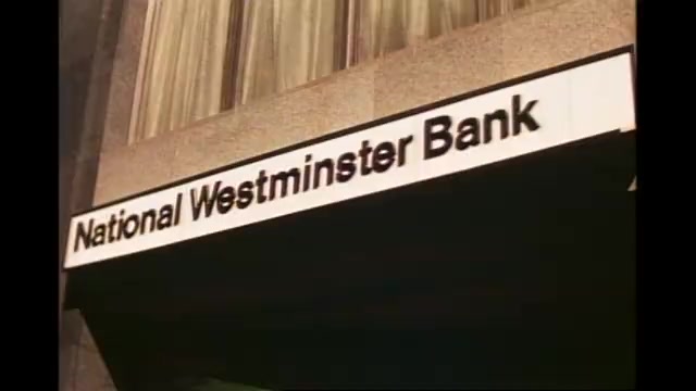 The City, financial district, London, England, bank sign, National ...