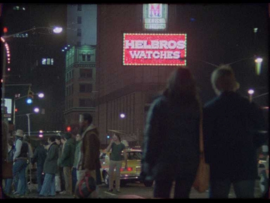 New York City, Times Square, Pedestrians, Night, USA, 1980s - Footage File