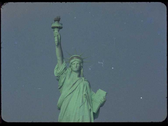 New York City, Statue of Liberty, USA, 1980s - Footage File