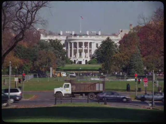 The White House, Washington DC, USA, 1990s - Footage File