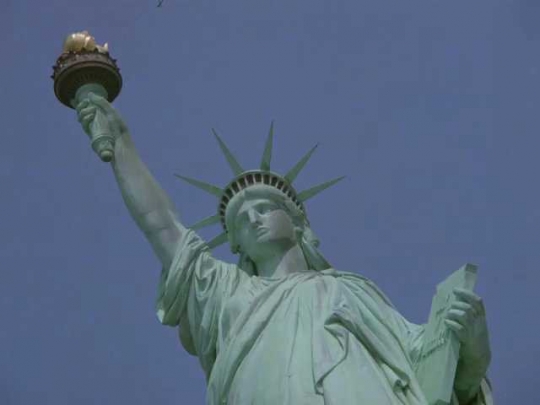Statue of Liberty, New York City, USA, 1980s - Footage File