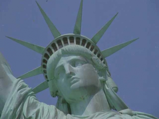 Statue of Liberty, New York City, USA, 1980s - Footage File