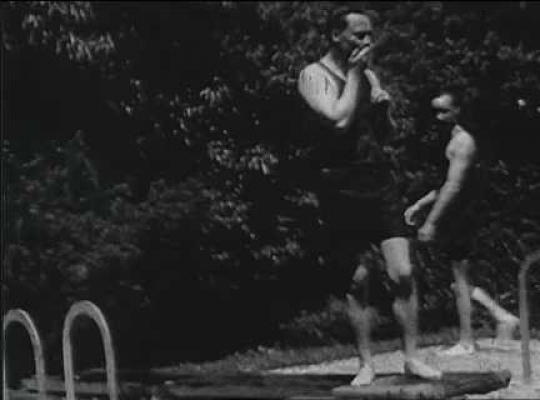 Swimming Pool Party, USA, 1920s - Footage File