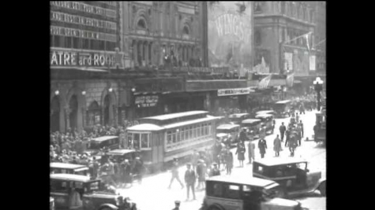 New York City, Times Square, USA, 1920s - Footage File