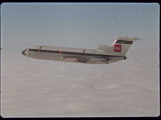 BEA Trident 1C Plane Flying, 1960s - Footage File