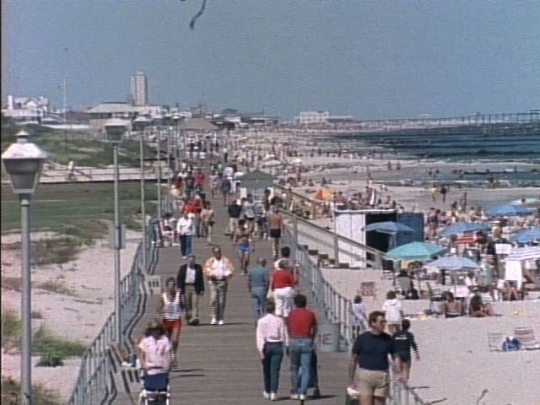 Spring Lake, New Jersey, Beach, Boardwalk, Summer, USA, 1980s - Footage ...
