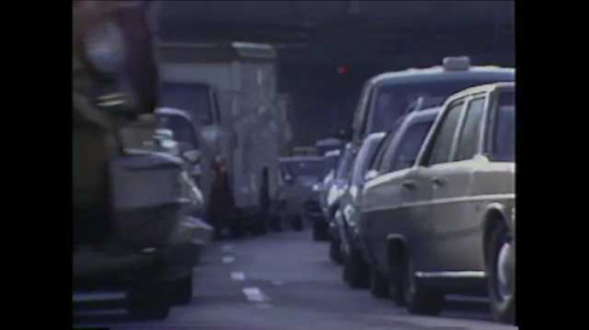 New York City, Manhattan, Traffic, USA, 1980s - Footage File