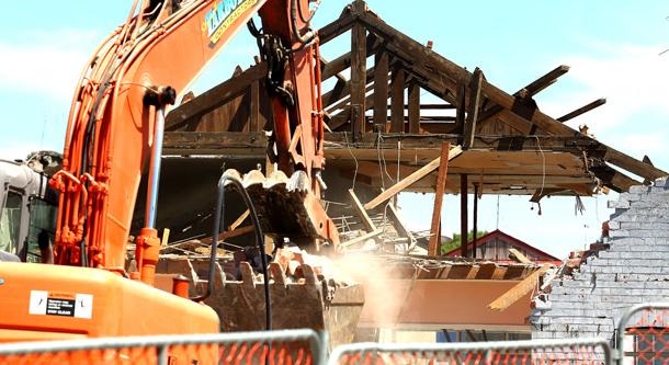 More buildings bow to the demolition diggers