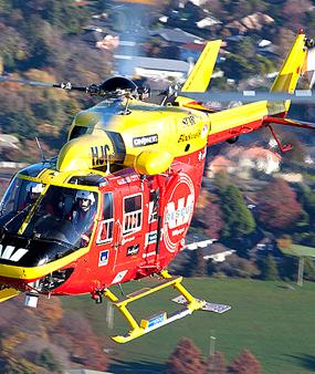 Westpac chopper in forced landing