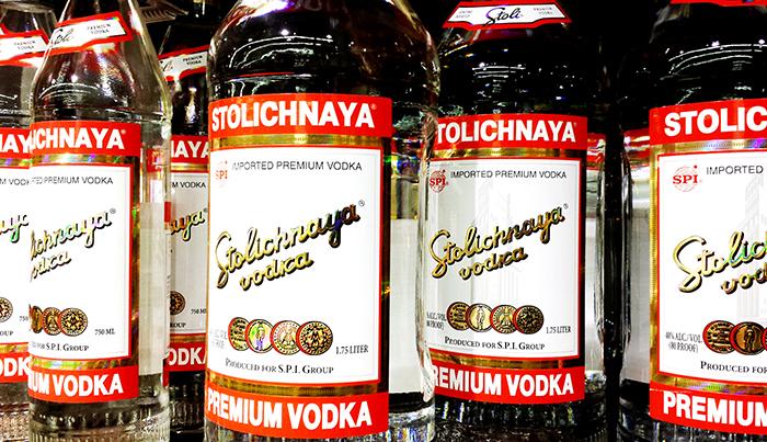 Russian alcohol dropped from the shelves