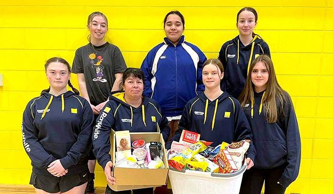 Fundraising for a netball cause