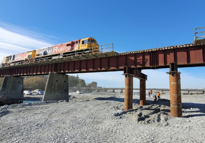 Rangitata rail bridge reopened