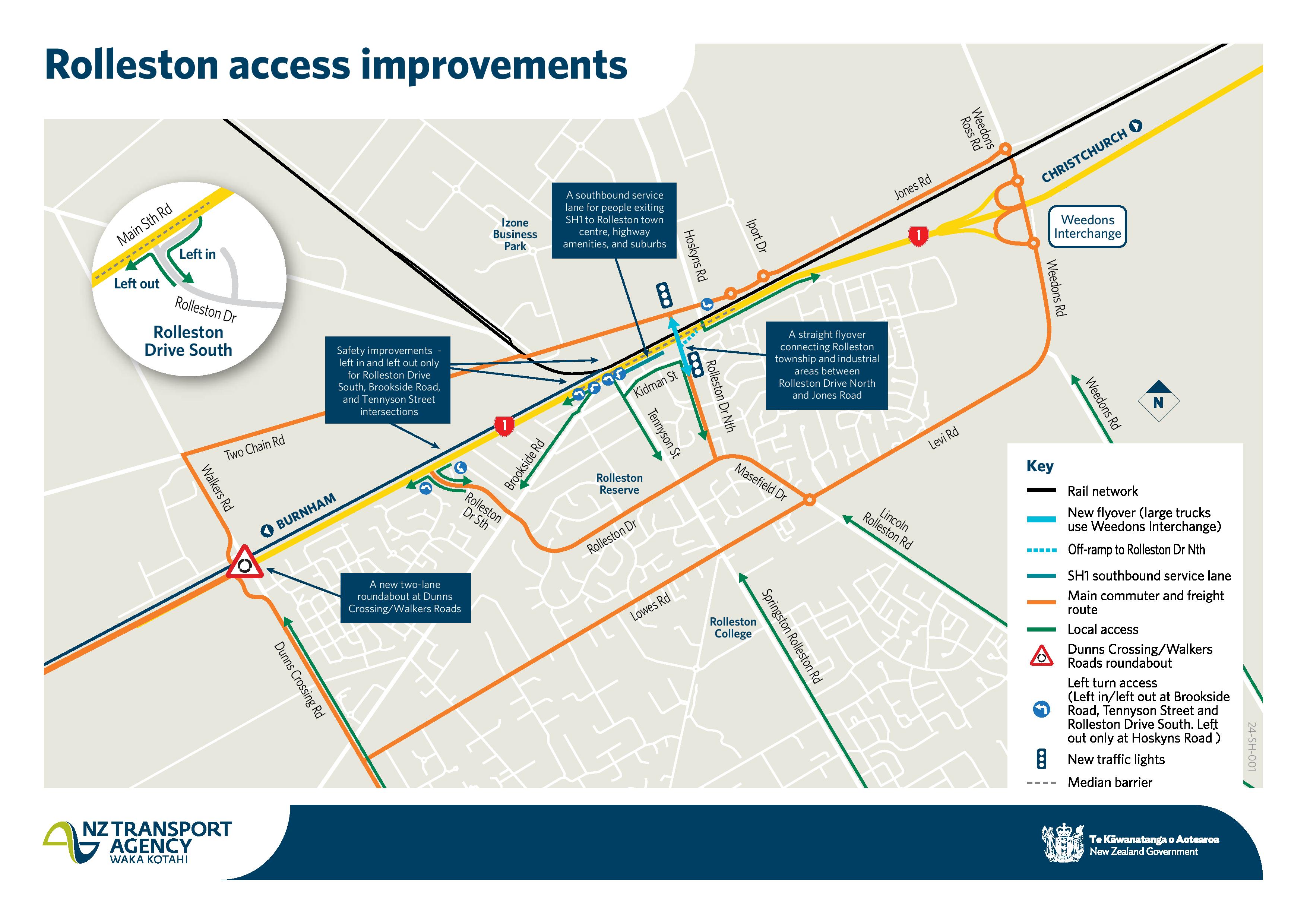 Rolleston roadworks to ease over Christmas